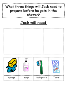 Personal hygiene taking shower lifeskills pack - Made By Teachers