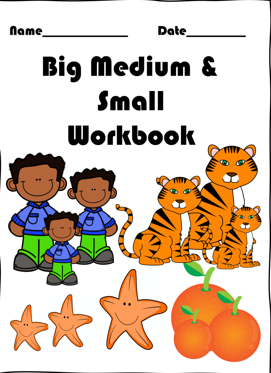 Big Medium and Small work pack sorting by size - Made By Teachers
