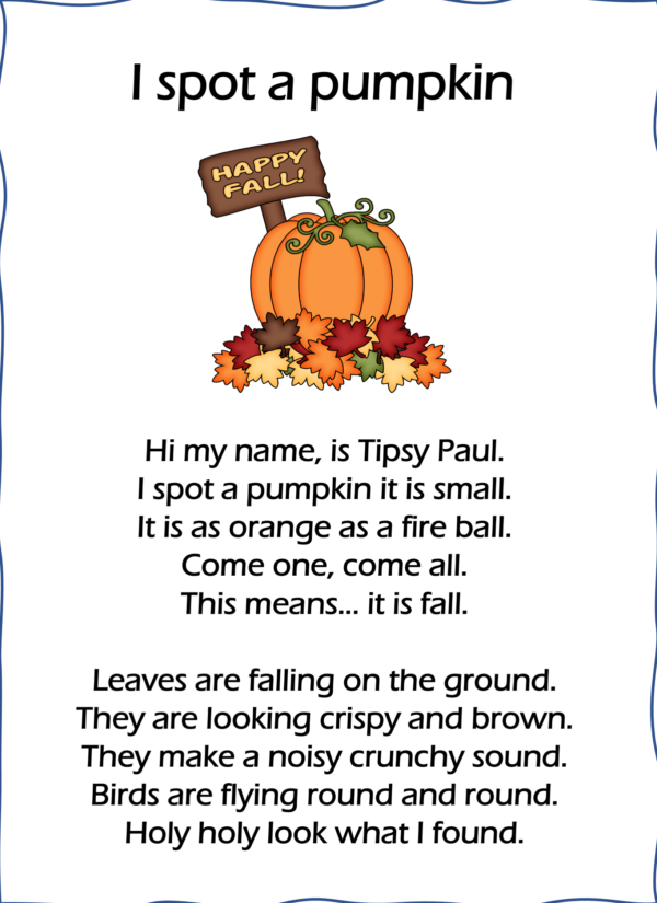 Halloween FUN FALL Poem Comprehension and puzzle | Made By Teachers