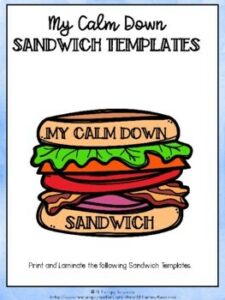 My Calm Down Sandwich - Made By Teachers
