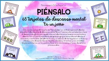 SPANISH VERSION Think it Out Brain Break Cards - Made By Teachers