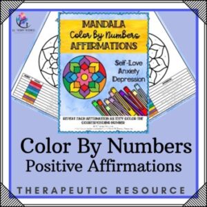 Mental Health Mandala Color by Numbers | Made By Teachers