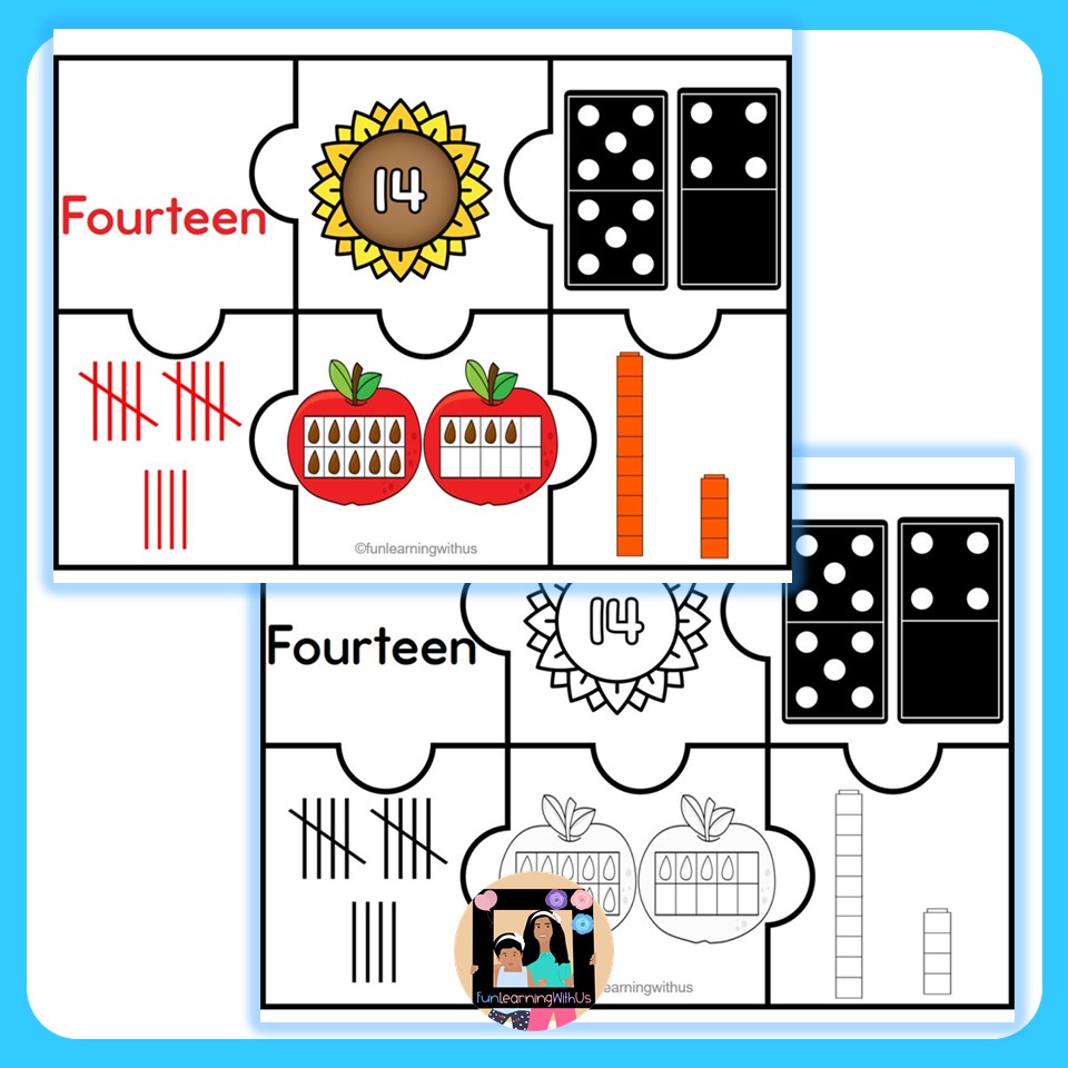 Subitizing Number Sense Math Puzzles (1-20) | Made By Teachers