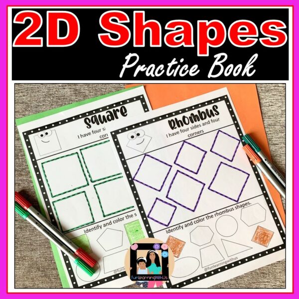 2D Shapes Practice Book | Shapes Tracing Activity - Made By Teachers