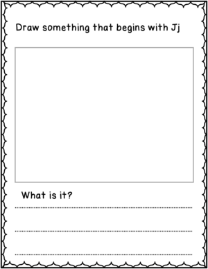 J beginning sound Alphabet work pack | Made By Teachers