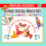 HISPANIC HERITAGE MONTH HATS | COLOR CUT AND PASTE | Made By Teachers