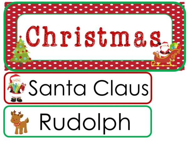 Christmas Word Wall Weekly Classroom Accessory - Made By Teachers