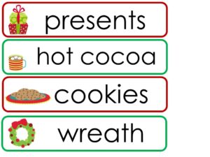 Christmas Word Wall Weekly Classroom Accessory - Made By Teachers