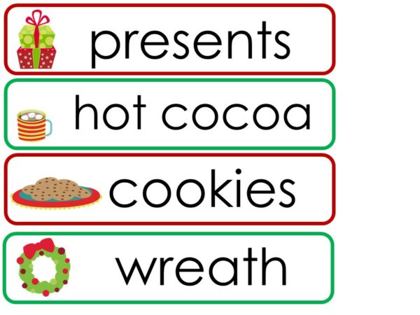 Christmas Word Wall Weekly Classroom Accessory - Made By Teachers