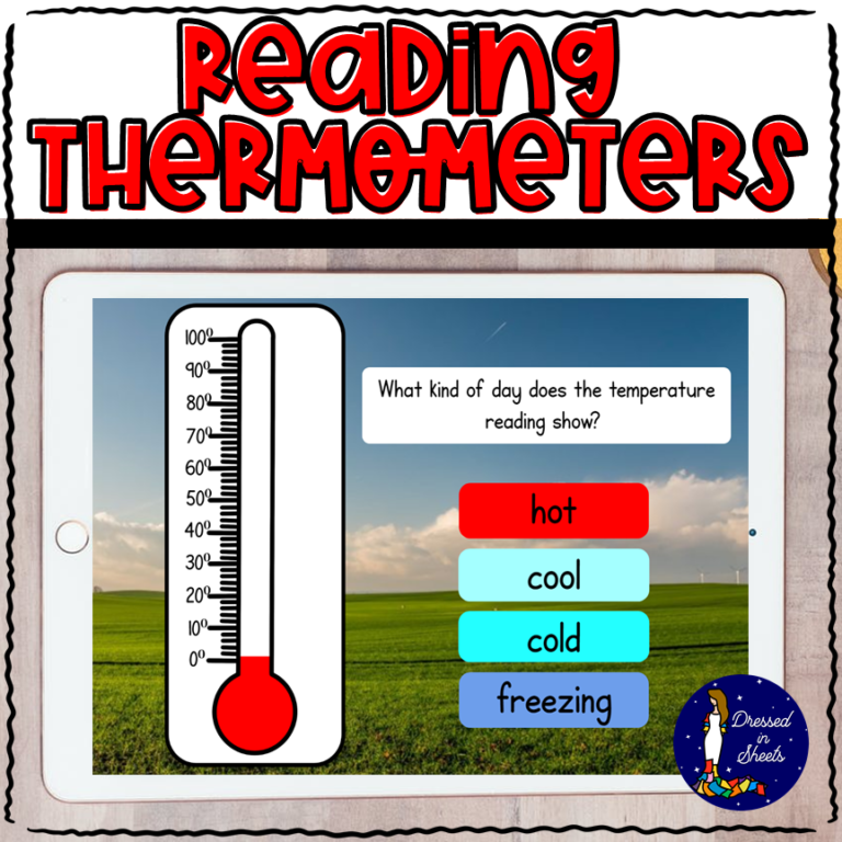 Reading Thermometers BOOM Cards | Made By Teachers