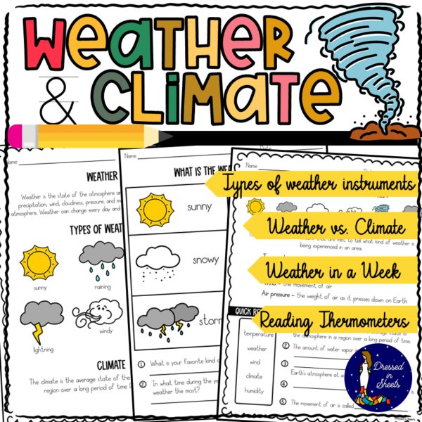 Weather and Climate Digital & Print BUNDLE | Made By Teachers