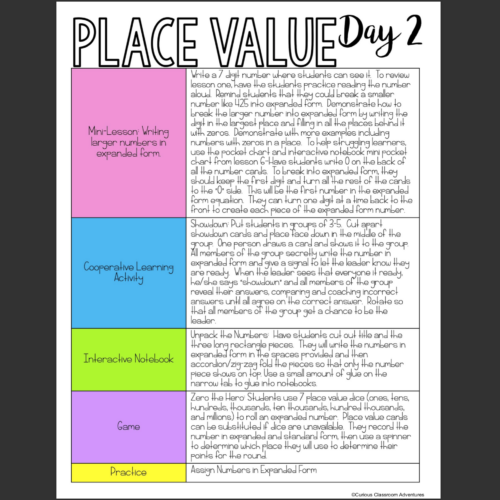 4th Grade Place Value Math Unit - Made By Teachers
