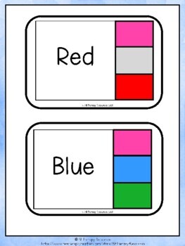 Identify Colour Words Clip Task Cards | Made By Teachers