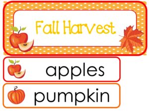 Fall Season Classroom Word Wall Bulletin Board - Made By Teachers