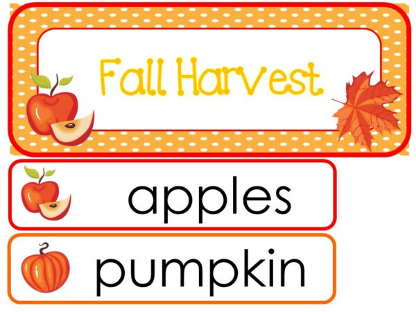 Fall Season Classroom Word Wall Bulletin Board | Made By Teachers