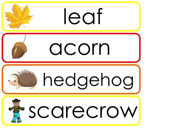 Fall Season Classroom Word Wall Bulletin Board | Made By Teachers