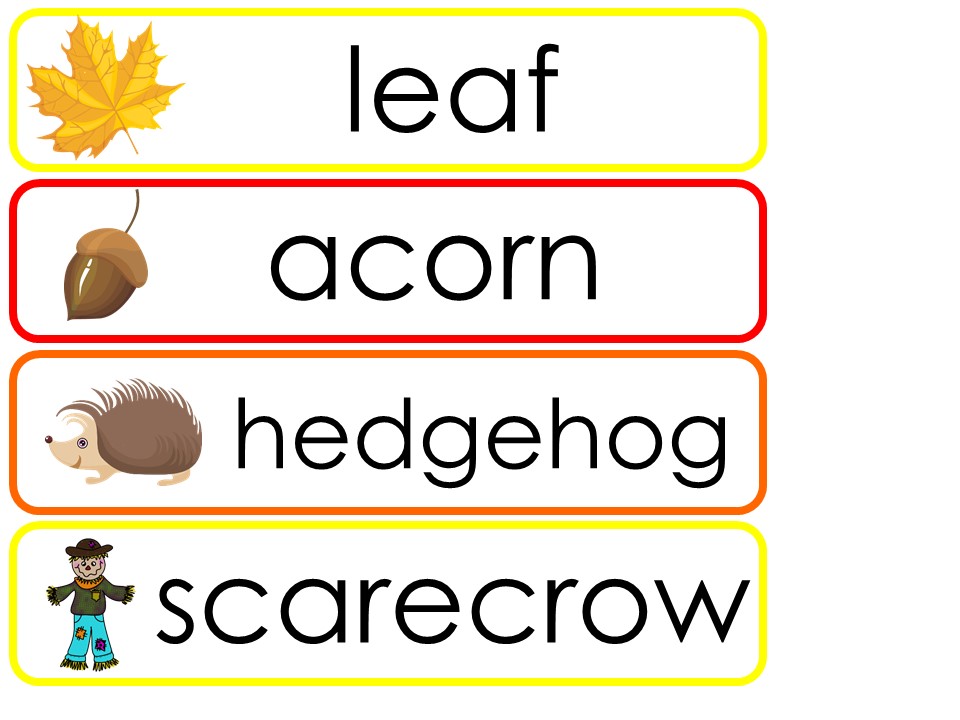 Fall Season Classroom Word Wall Bulletin Board | Made By Teachers
