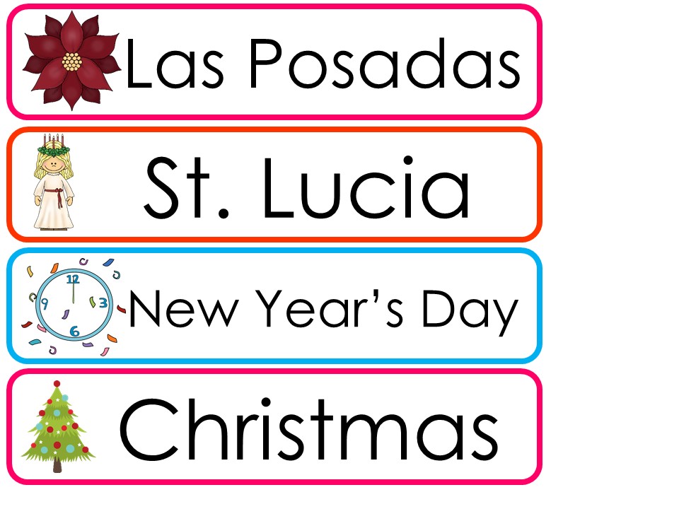 World Holidays Classroom Word Wall Bulletin Board. | Made By Teachers