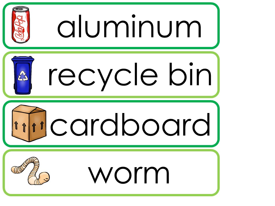 Recycle Classroom Word Wall Bulletin Board Set. | Made By Teachers
