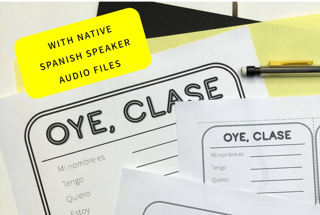 Core Spanish Verbs Sheet w/Native-Speaker Audio - Made By Teachers