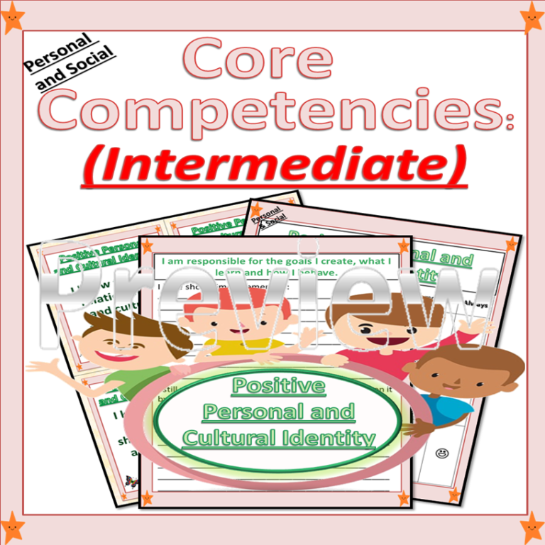 BC Core Competencies Personal Cultural Identity - Made By Teachers