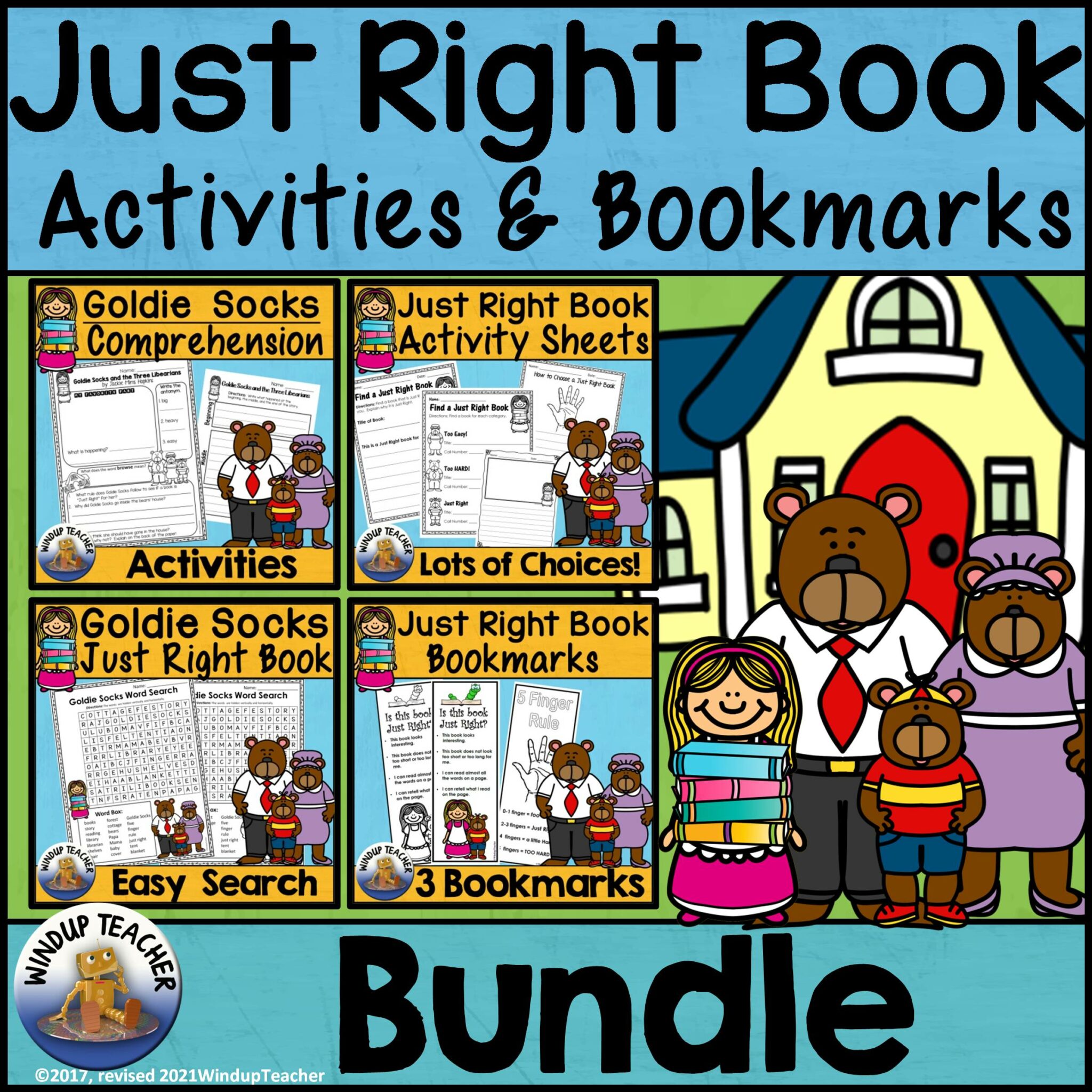 Just Right Book Activity Sheets BUNDLE - Made By Teachers