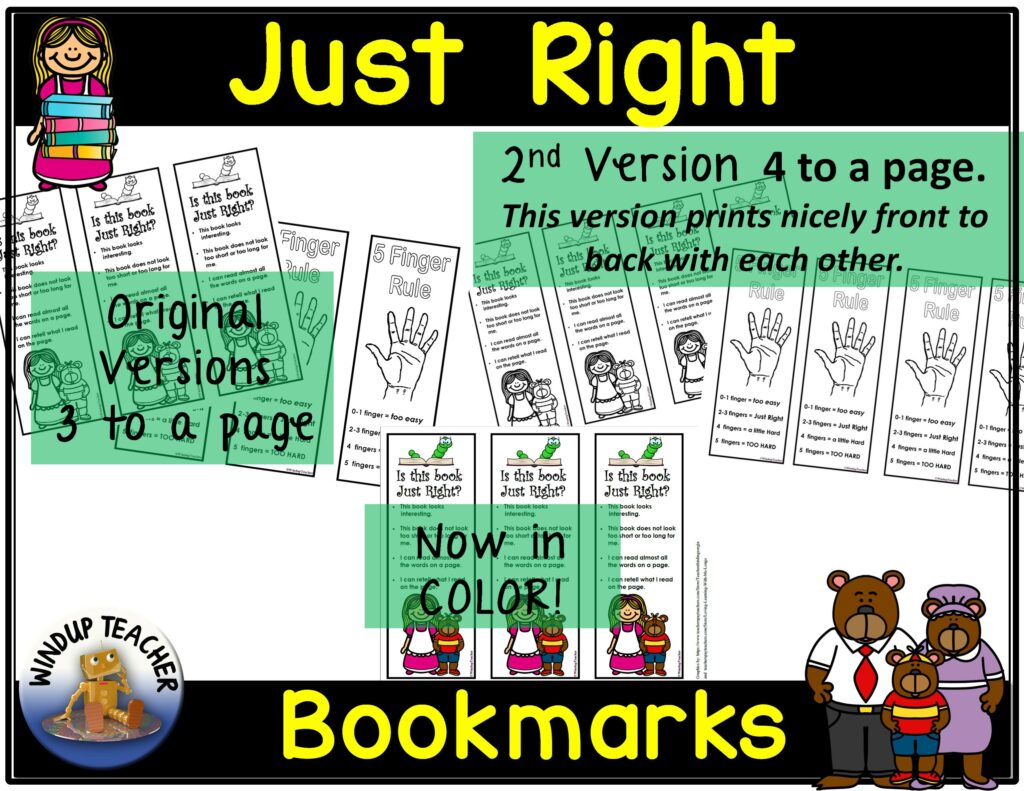 Just Right Book Activity Sheets BUNDLE | Made By Teachers