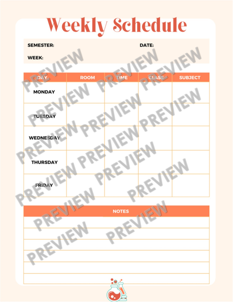 High School Science Teacher Planner - Made By Teachers
