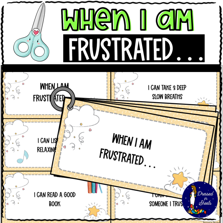When I am Frustrated Card Set - Made By Teachers