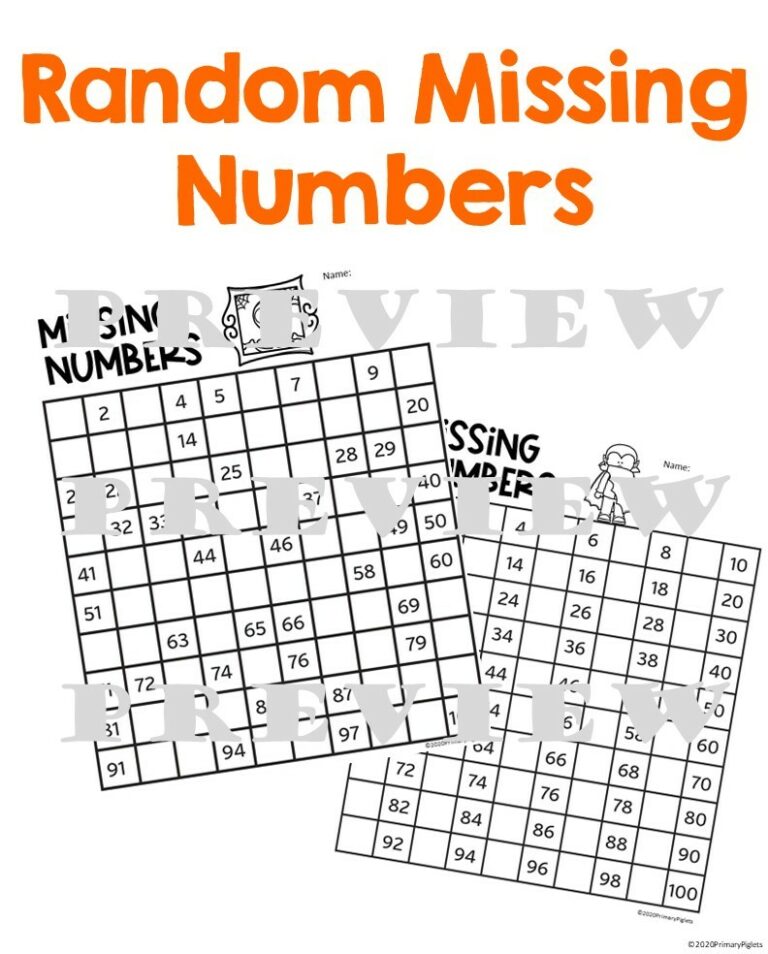 Halloween 100S Charts Worksheets Bundle | Made By Teachers