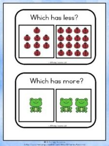 More or Less Math Skill Task Cards - Made By Teachers