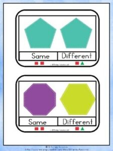 Same or Different Visual Task Cards - Made By Teachers