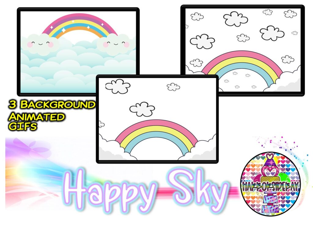 Cute Rainbow backgrounds for BOOM decks and projec | Made By Teachers