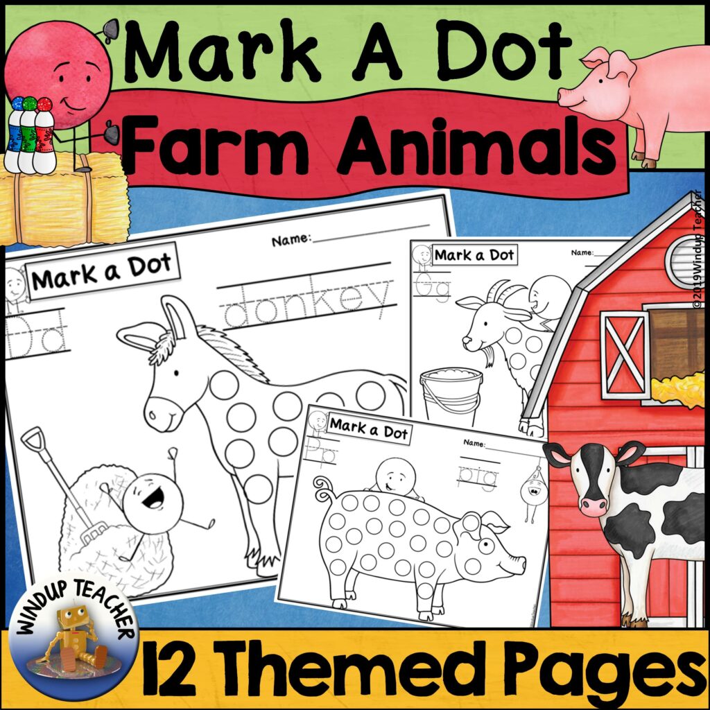 Farm Animal Dot Dauber Set - Made By Teachers