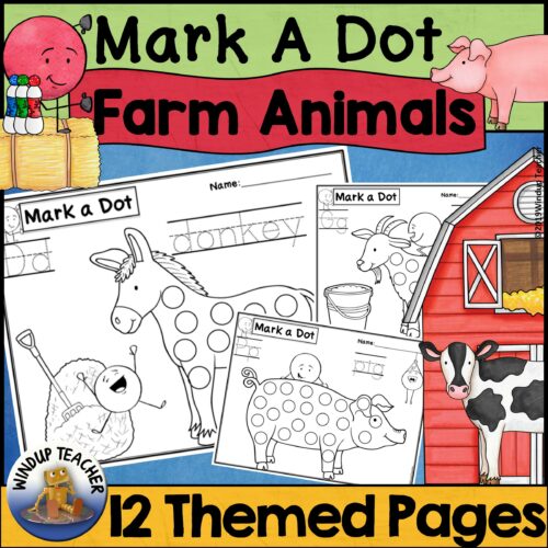 Farm Animal Dot Dauber Set - Made By Teachers