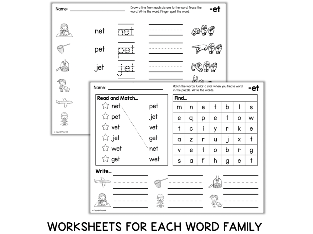 CVC Word Families Worksheets & Activities Vowels - Made By Teachers