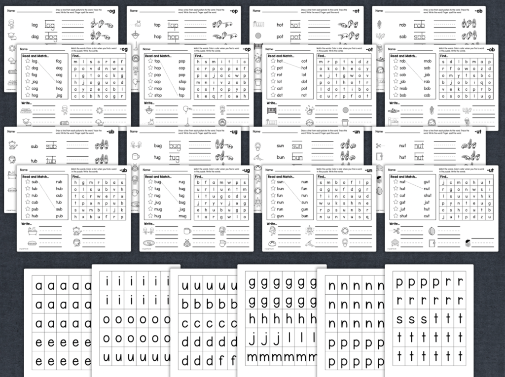 CVC Word Families Worksheets & Activities Vowels - Made By Teachers