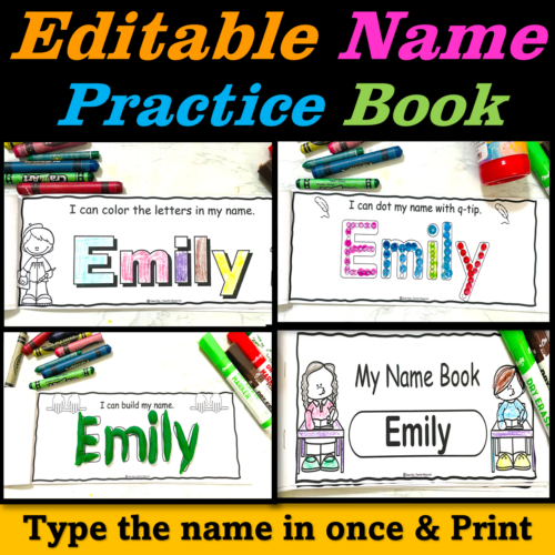 Editable Name Practice Book - Name Activities | Made By Teachers