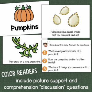 FALL Decodable Readers Vocabulary & Comprehension - Made By Teachers
