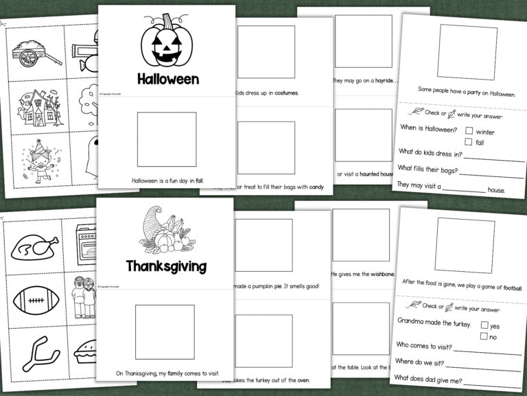 FALL Decodable Readers Vocabulary & Comprehension - Made By Teachers