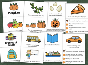 FALL Decodable Readers Vocabulary & Comprehension - Made By Teachers