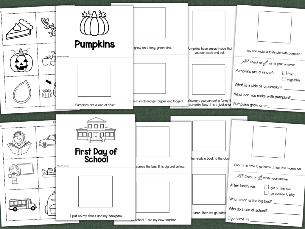 FALL Decodable Readers Vocabulary & Comprehension - Made By Teachers