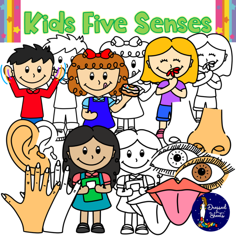 Kids Five Senses Clip Art | Made By Teachers