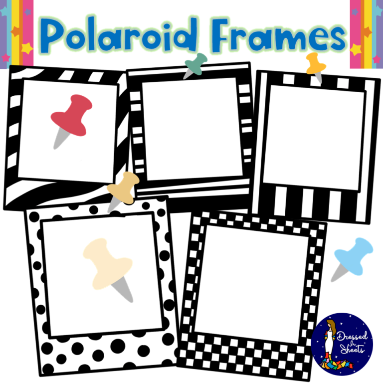 Polaroid Frames Clip Art - Made By Teachers