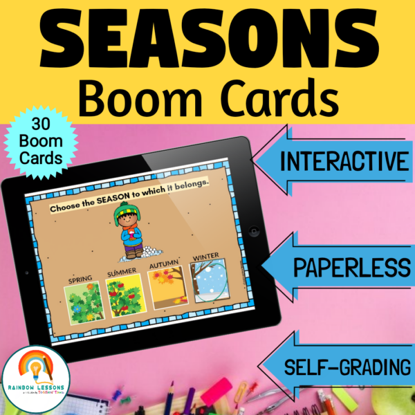 Four Seasons Activities | 4 Seasons Boom Cards - Made By Teachers