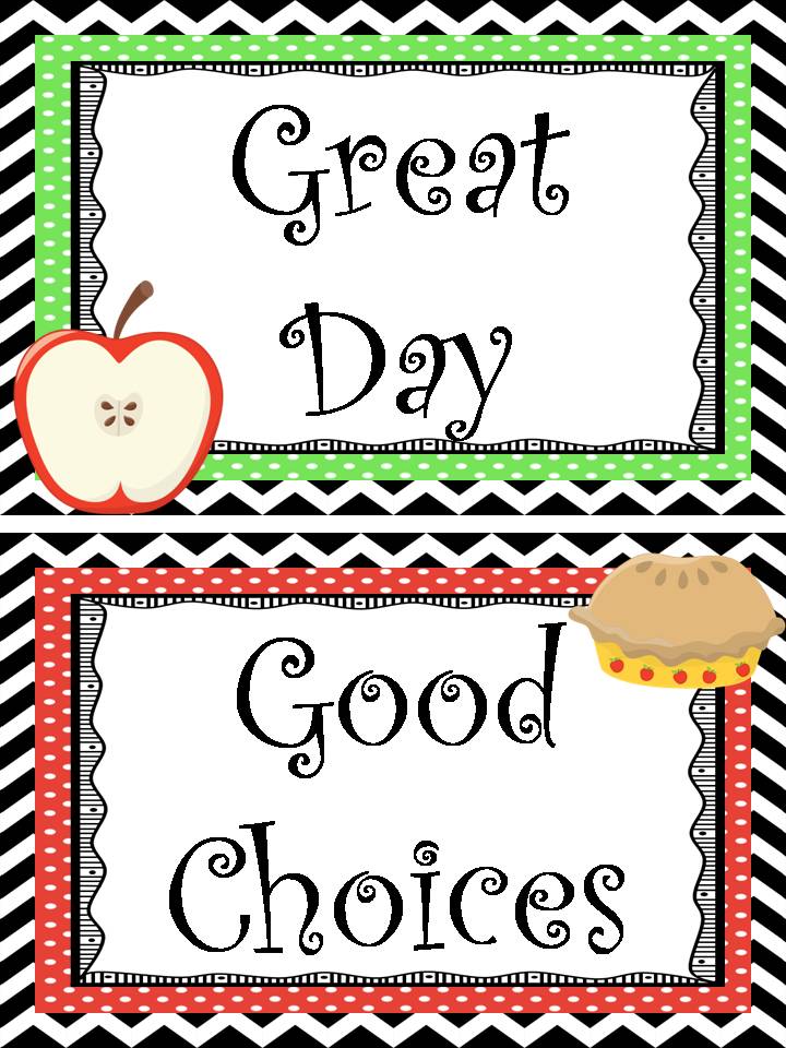 8 Apple theme Classroom Behavior Clip Chart Cards. - Made By Teachers