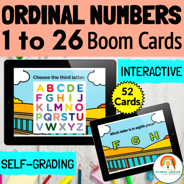 Ordinal Numbers Boom Cards | 2nd Grade Math Games - Made By Teachers