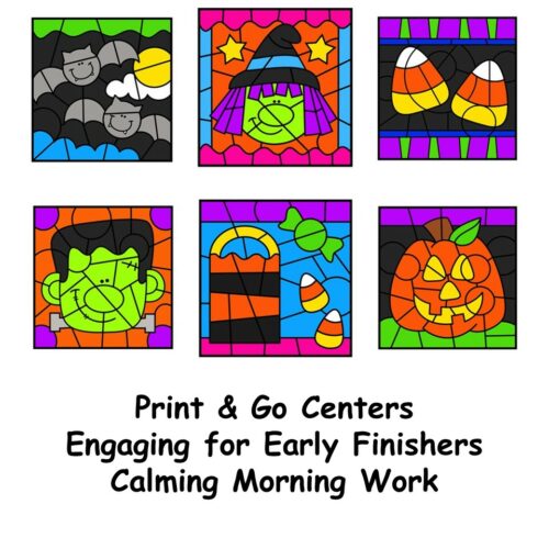 Halloween Color by Sight Words K-2 - Made By Teachers