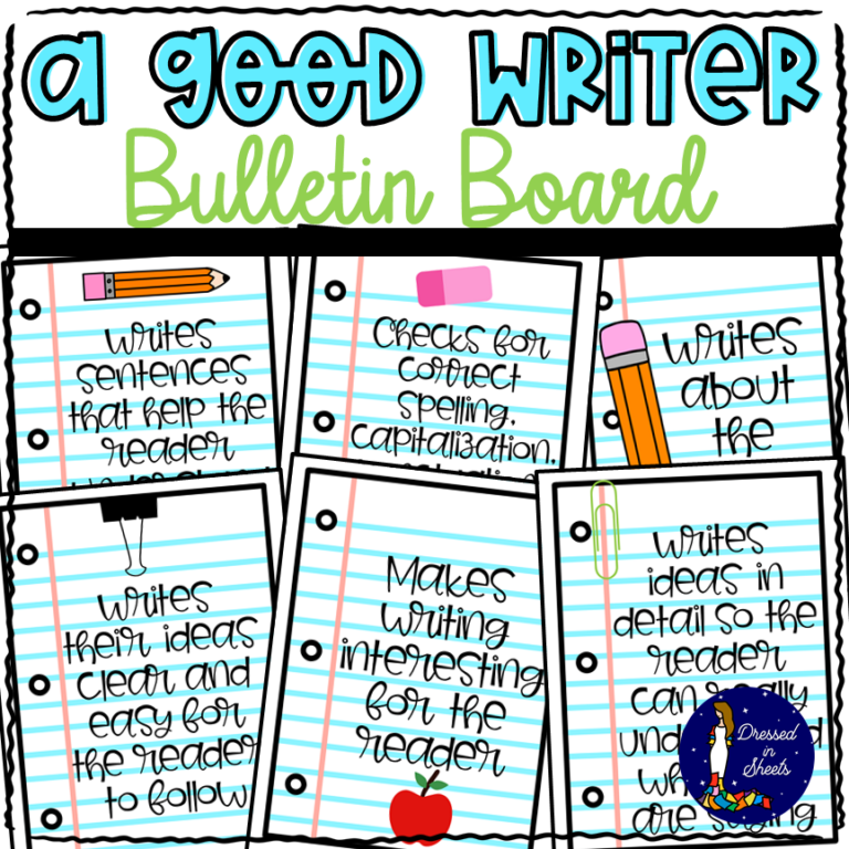 A Good Writer Printable Bulletin Board | Made By Teachers