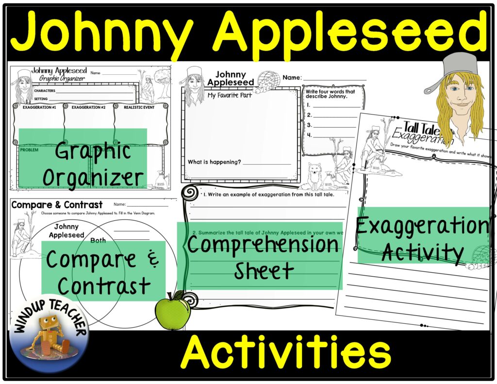 Johnny Appleseed Activity Sheets | Print and Go! | Made By Teachers